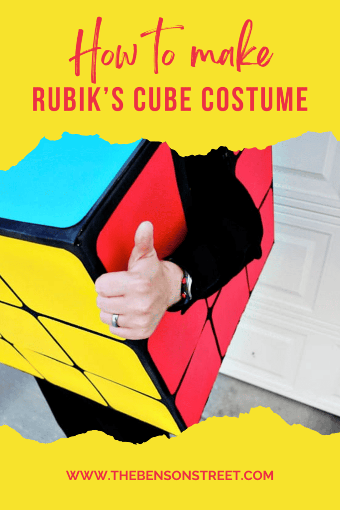 Homemade Rubik's Cube Costume