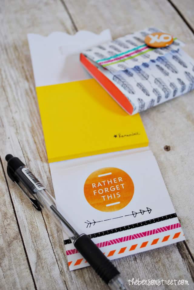 Easy Tutorial for How to make Post-It Note Covers - The Benson Street