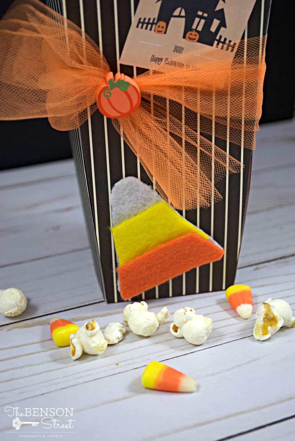 Halloween Candy Corn Popcorn Box - The Benson Street