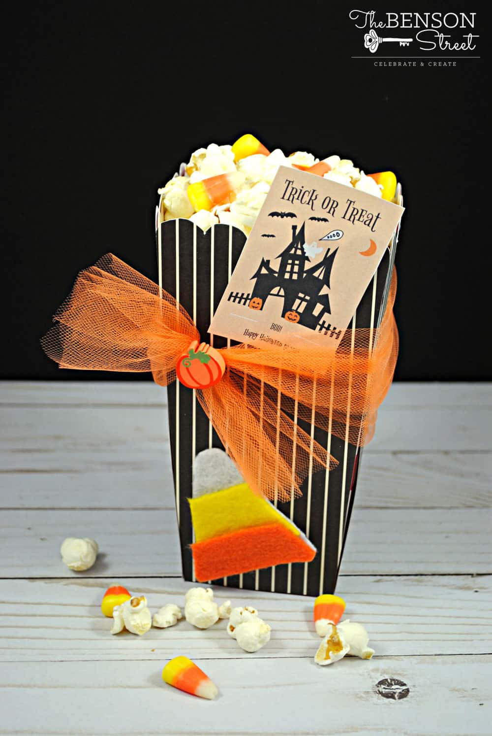 Halloween Candy Corn Popcorn Box - The Benson Street