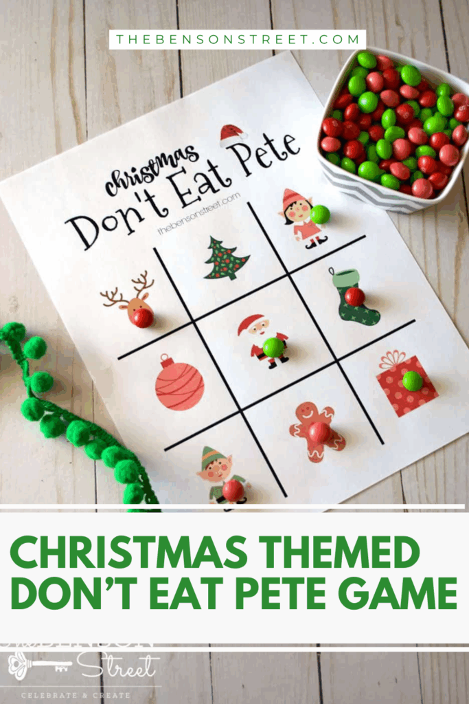 Free Printable Christmas Don't Eat Pete Game Board
