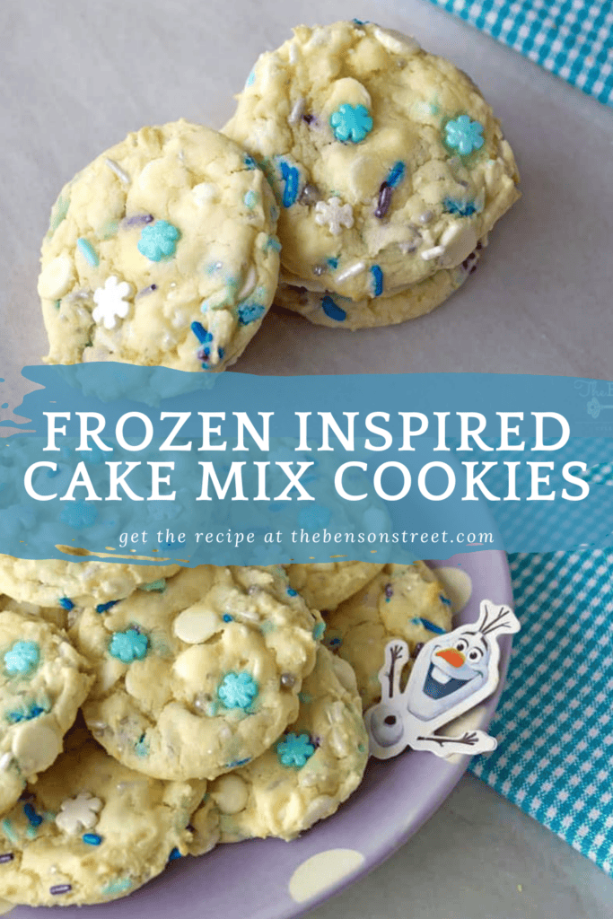 Easy Frozen 2 Inspired Cookies Made with a Cake Mix