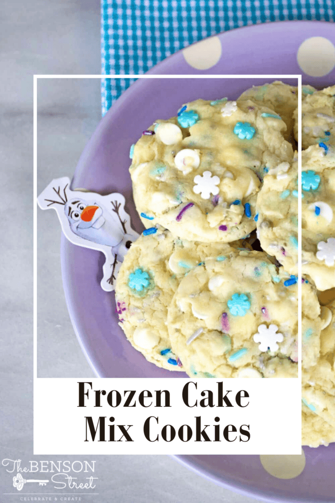 Easy Frozen 2 Inspired Cookies Made with a Cake Mix