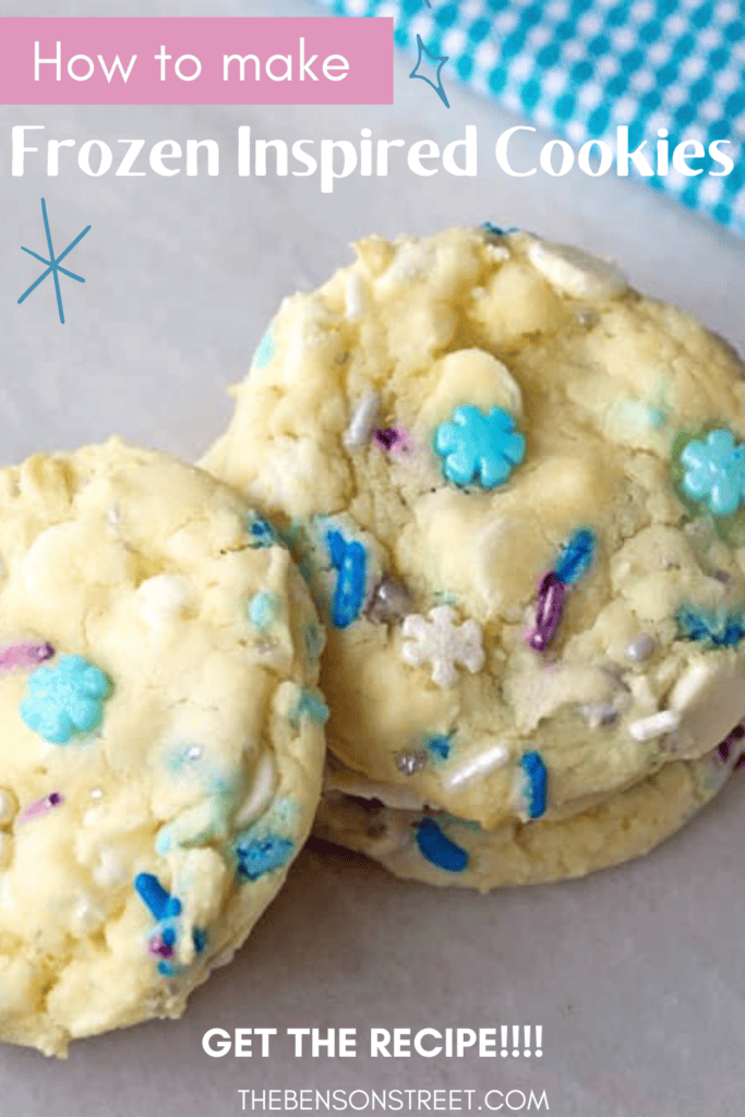 Easy Frozen 2 Inspired Cookies Made with a Cake Mix