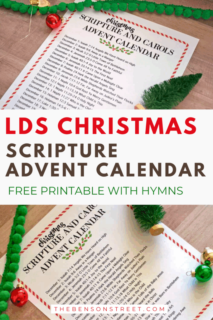 Scripture and Carol Advent Calendar