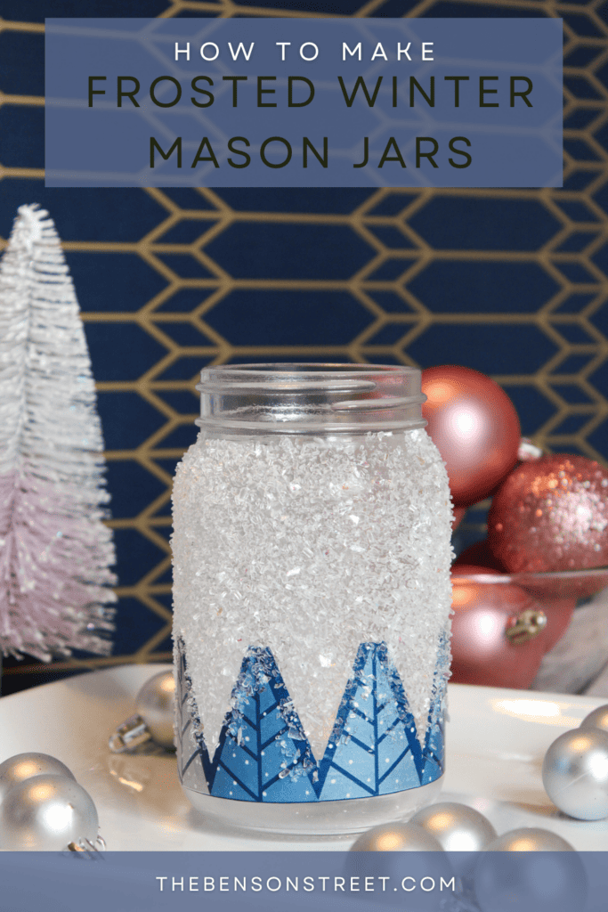 Frosted Winter Mason Jars: Snowy Luminaries Craft Tutorial