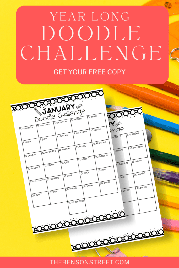 Year Long Doodling Challenge: Daily Drawing Challenges