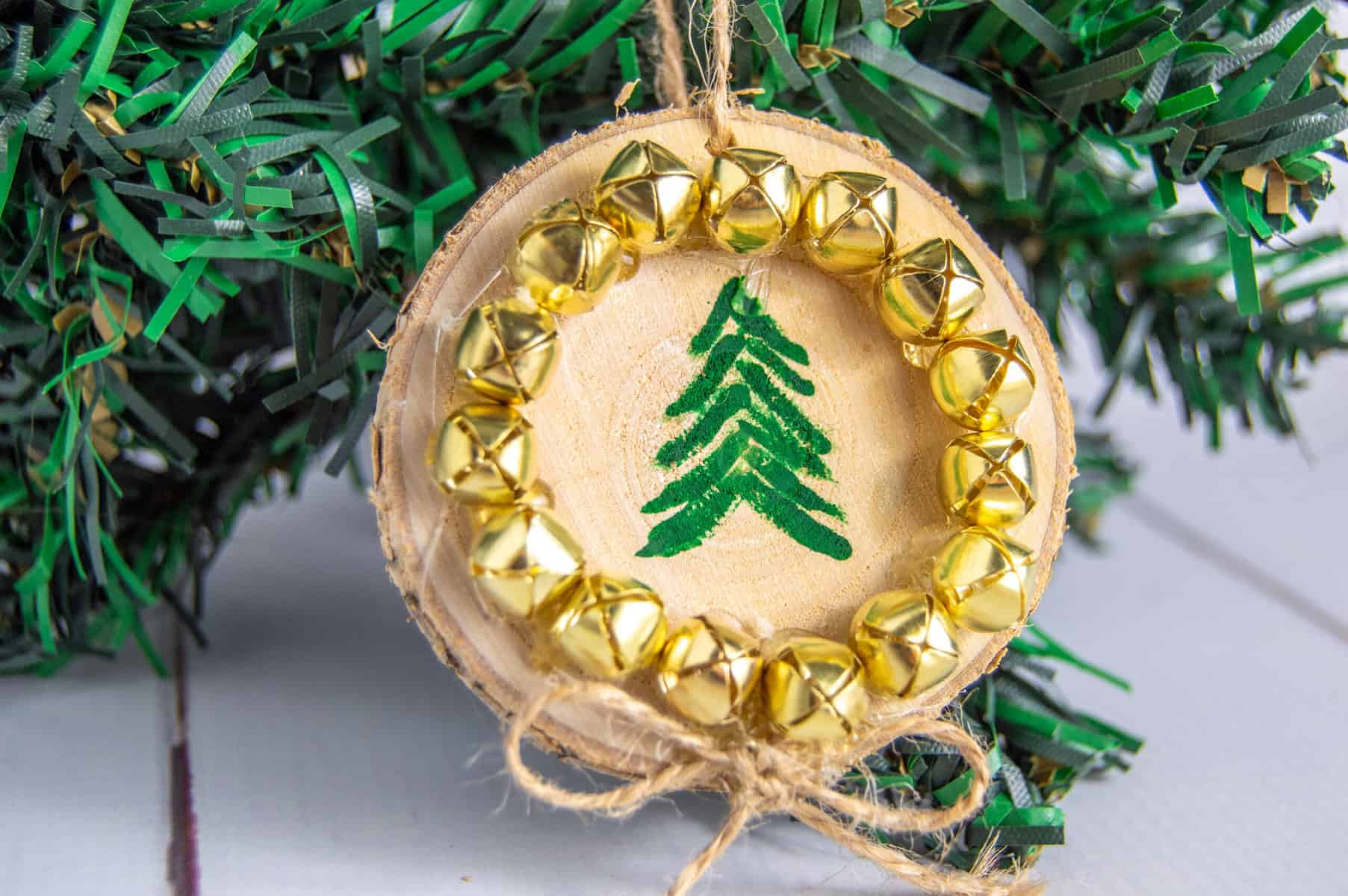 DIY: How to Make Rustic Wood Slice Tree Ornaments