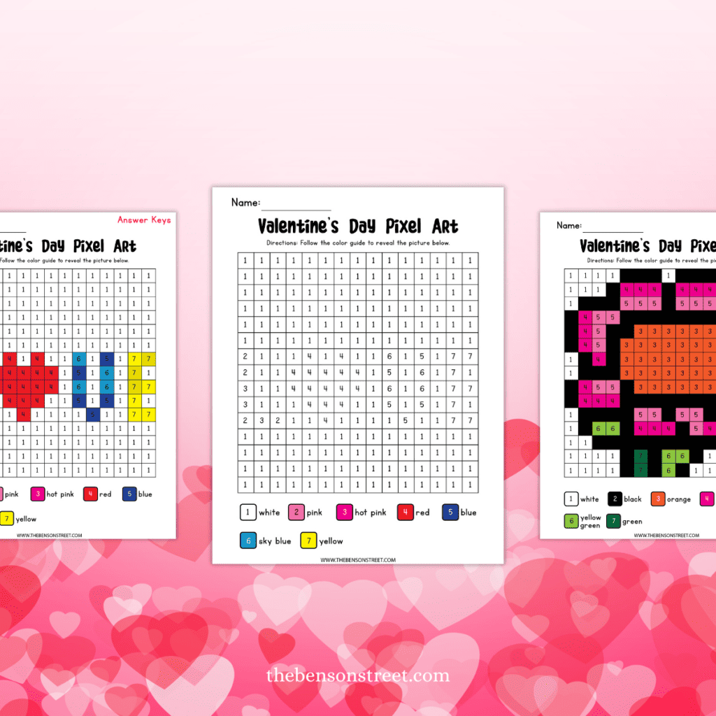 FREE Printable Valentines Activity Pages for Kids - The Benson Street