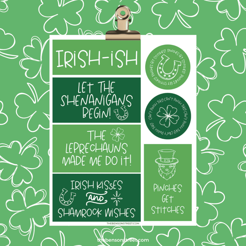 Leprechaun Treat Box Ideas and Printables for St. Patrick's Day