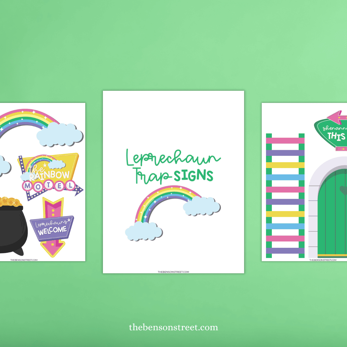 Free Printable Leprechaun Trap Signs - The Benson Street