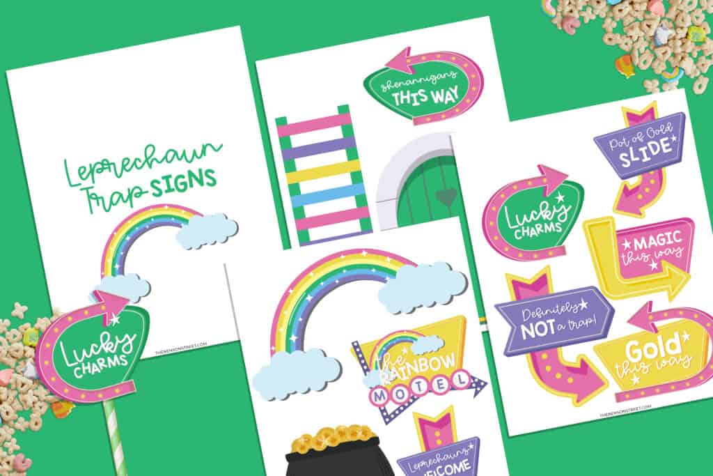 Free Printable Leprechaun Trap Signs - The Benson Street