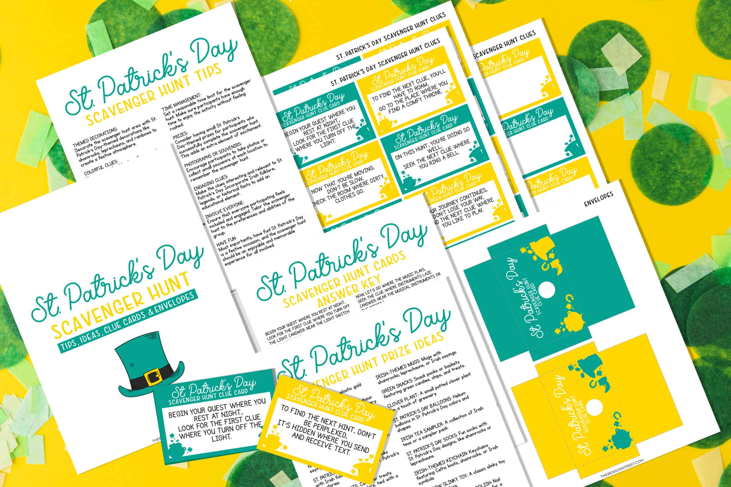 St. Patrick's Day Scavenger Hunt Printable: Free Activity - The Benson ...
