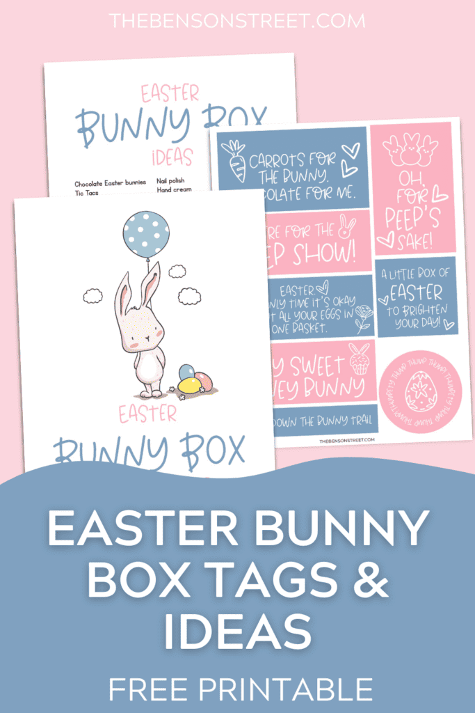 Easter Bunny Treat Box Ideas with Free Printable Tags - The Benson Street