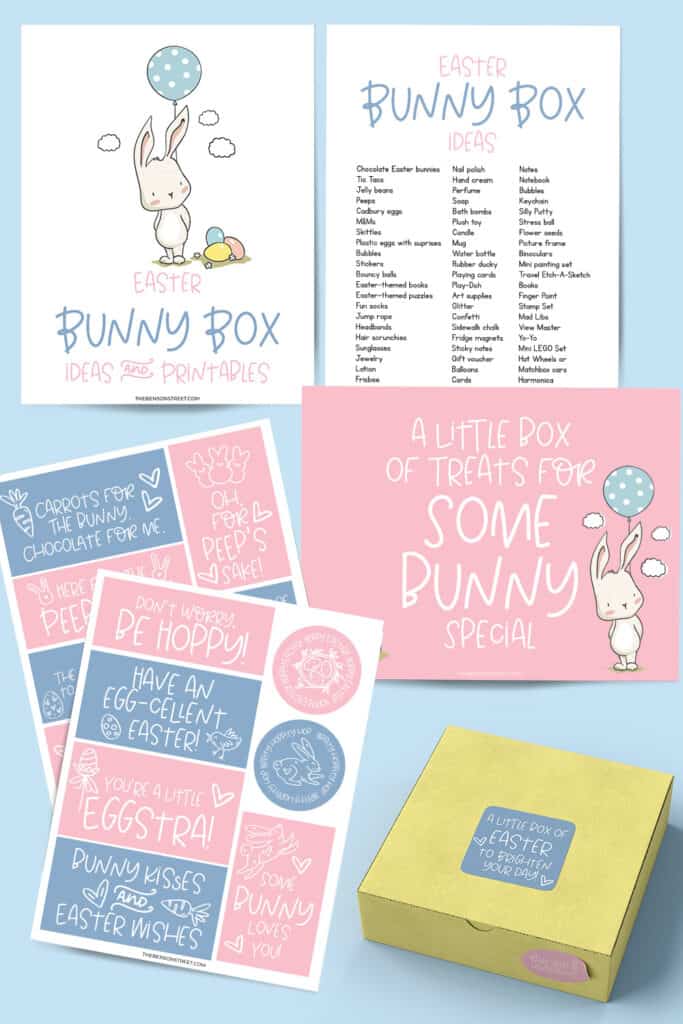 Easter Bunny Treat Box Ideas with Free Printable Tags - The Benson Street