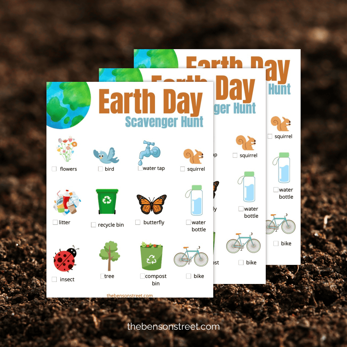Earth Day Scavenger Hunt Worksheet: FREE Printable - The Benson Street