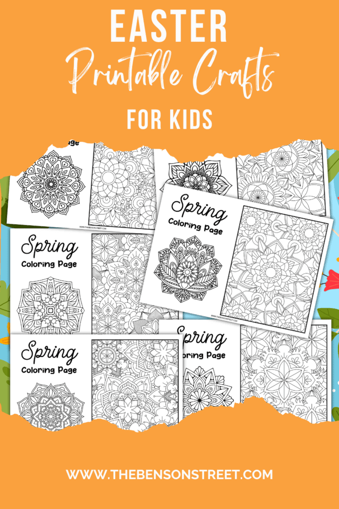 FREE Spring Flower Coloring Page Sheets Bundle - The Benson Street