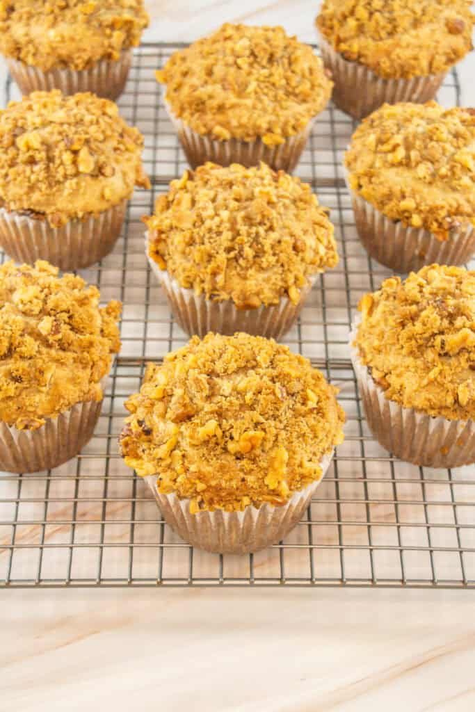 The Best Jumbo Banana Nut Streusel Muffins Recipe