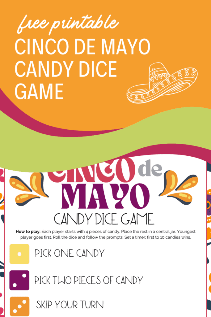 Cinco de Mayo Dice Game: Free Printable - The Benson Street