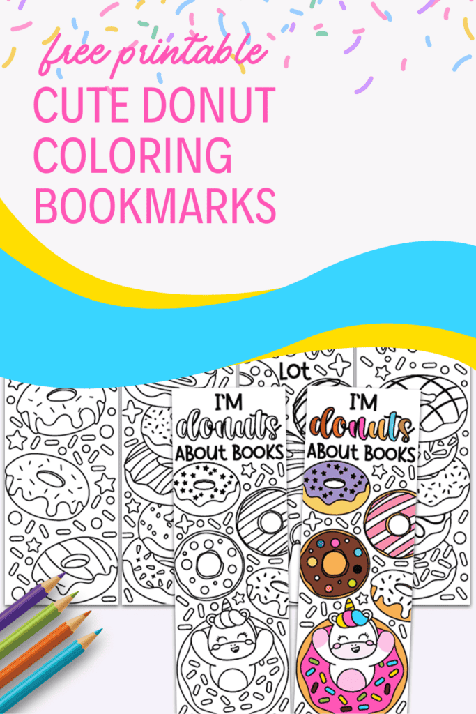 Free Printable Donut Coloring Bookmarks - The Benson Street