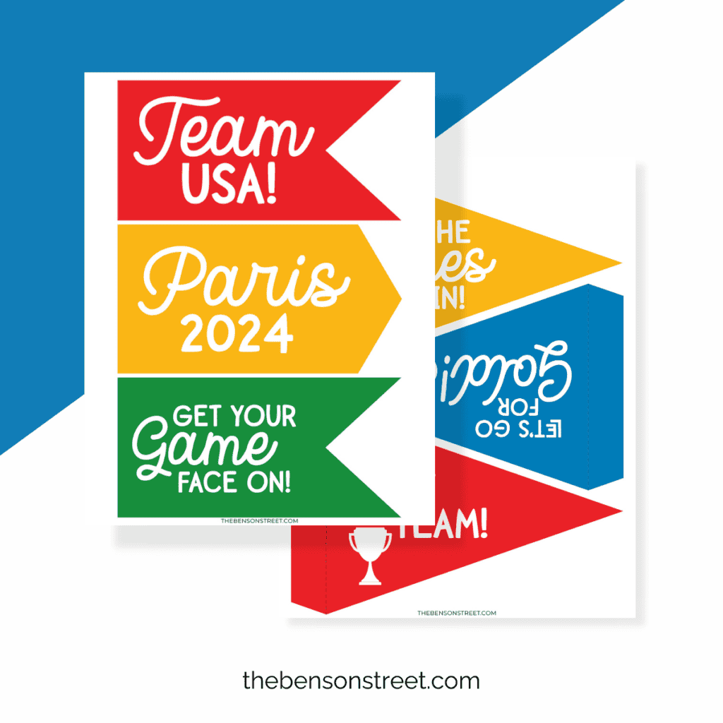 Free Printable Olympics Medal Tracker and Flags - The Benson Street