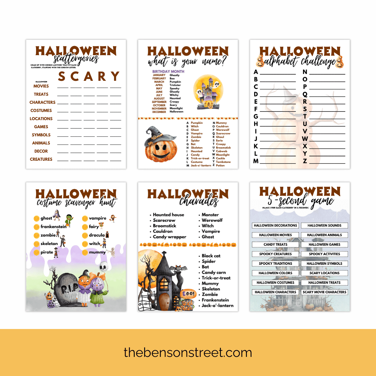 FREE Printable Halloween Activities for Kids: Fun Game Pack - The ...