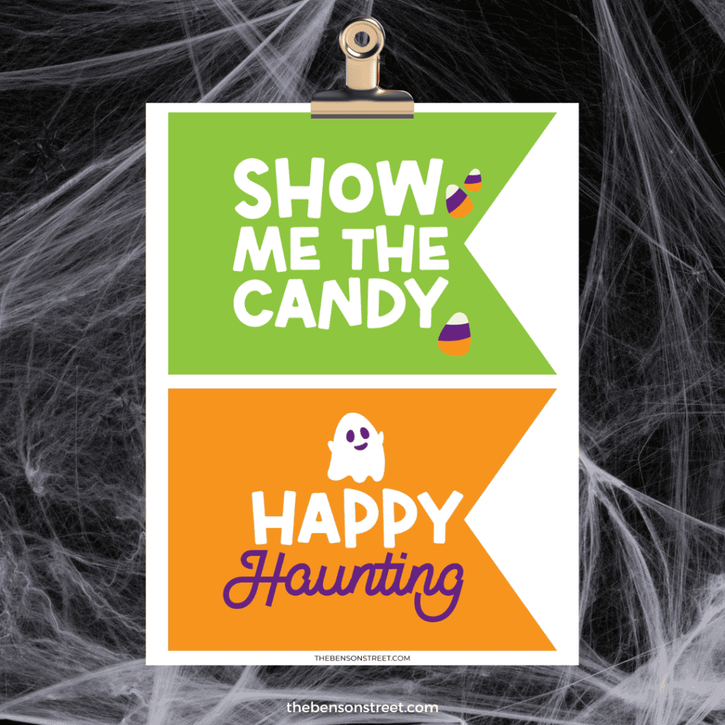 Free Printable Halloween Party Flags: Add Spooky Fun to Your ...