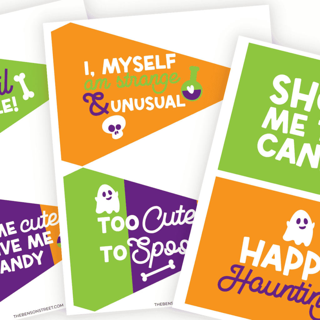 Free Printable Halloween Party Flags: Add Spooky Fun to Your ...