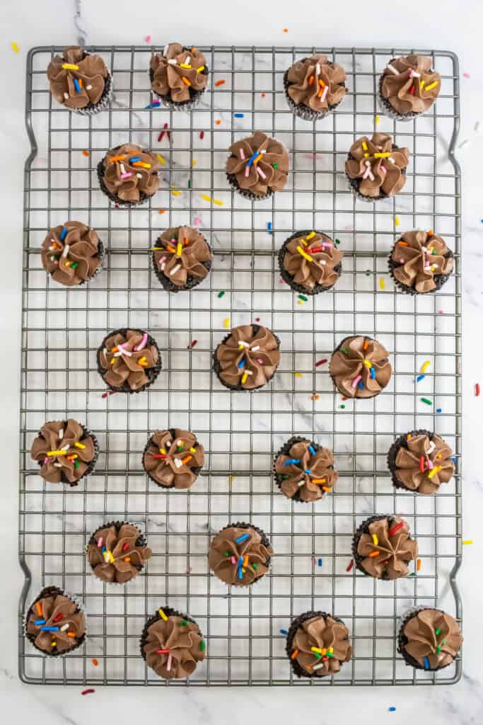 How to make Mini Chocolate Cupcakes Recipe from Scratch - The Benson Street
