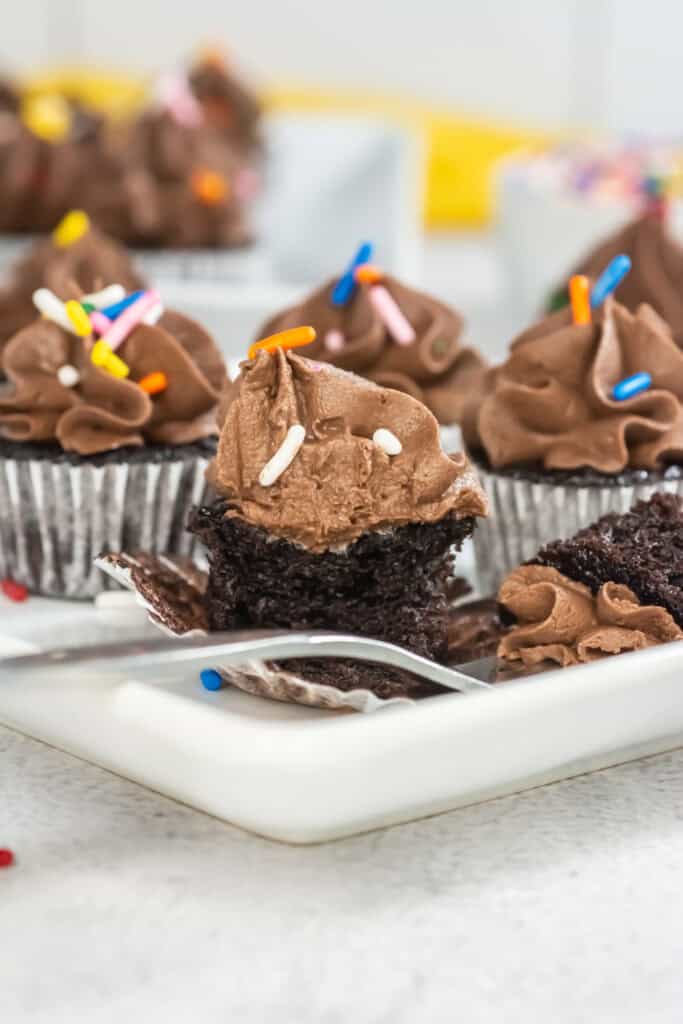 How to make Mini Chocolate Cupcakes Recipe from Scratch - The Benson Street