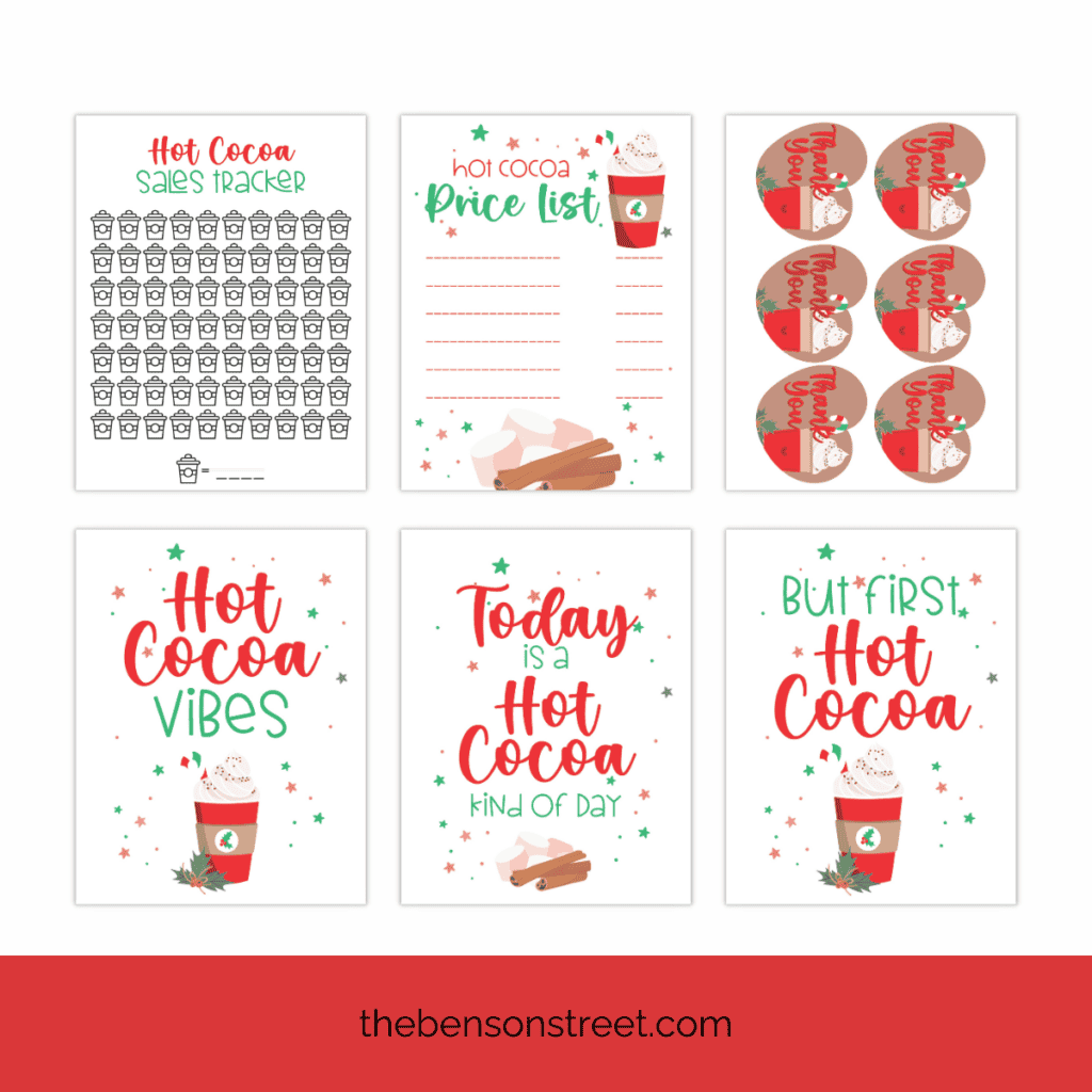 FREE Printables for an Easy DIY Hot Cocoa Stand - The Benson Street