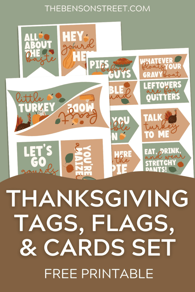 Tags, Flags & Cards: Happy Thanksgiving Tags Free Printable