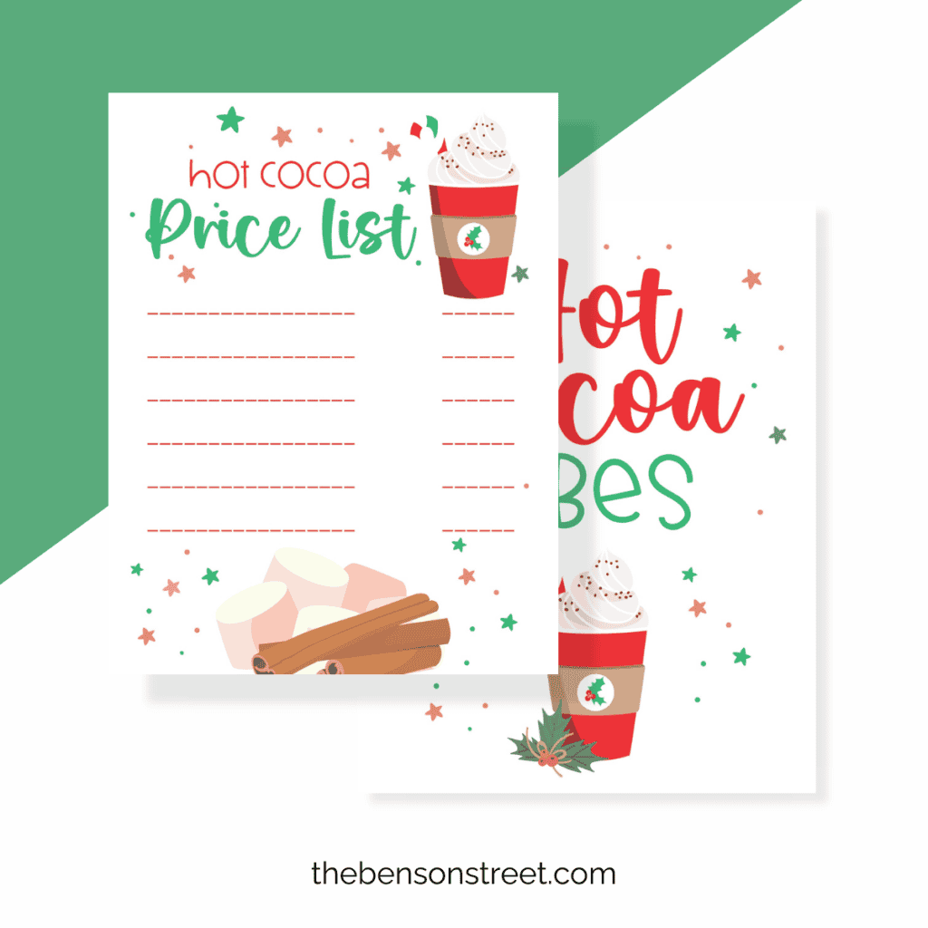 FREE Printables for an Easy DIY Hot Cocoa Stand - The Benson Street