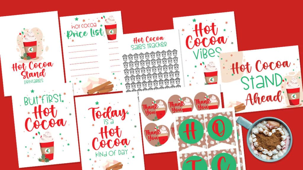 FREE Printables for an Easy DIY Hot Cocoa Stand - The Benson Street