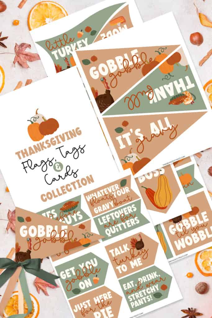 Tags, Flags & Cards: Happy Thanksgiving Tags Free Printable