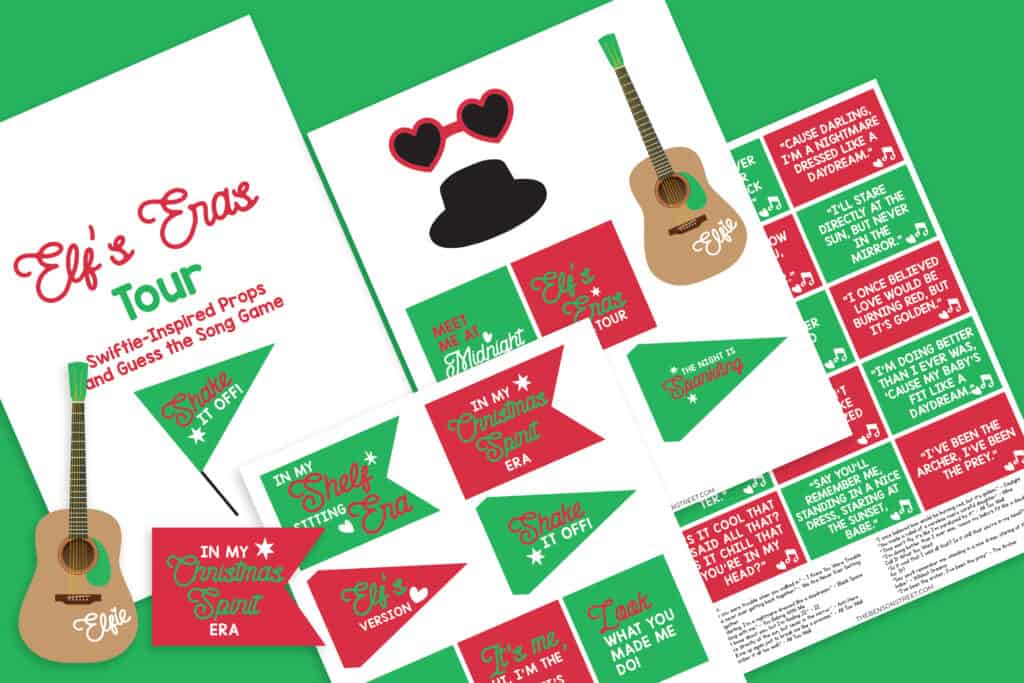 Elf on the Shelf Taylor Swift Eras Tour Props: Free Printable Fun for ...