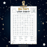 Happy New Year's Word Search Free Printable - The Benson Street