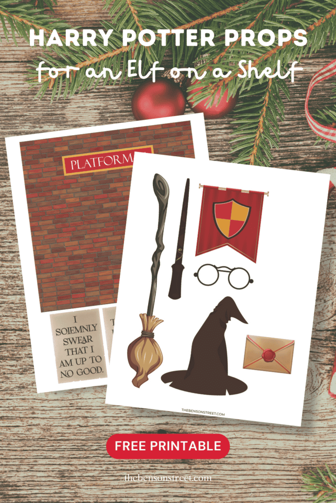Free Printable Harry Potter Elf on the Shelf Props & Word Search - The ...