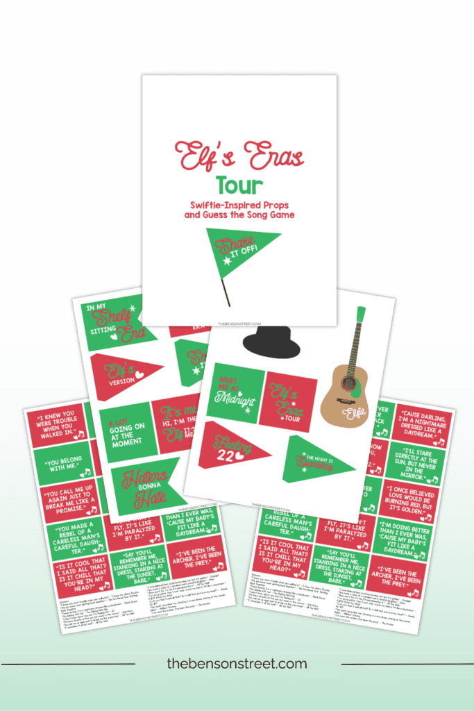 Elf on the Shelf Taylor Swift Eras Tour Props: Free Printable Fun for ...