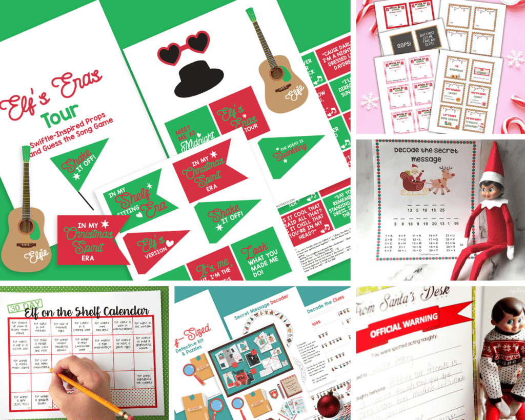 Free Printable Elf on the Shelf Free DIY Props - The Benson Street