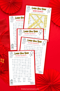 Free Printable Lunar New Year Word Search - The Benson Street