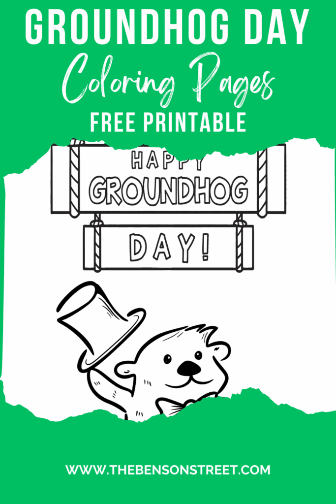 Free Printable Groundhog Day Coloring Pages for Kids - The Benson Street