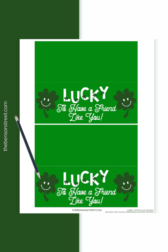 Free Printable St. Patrick's Day Treat Bag Toppers: Four Designs
