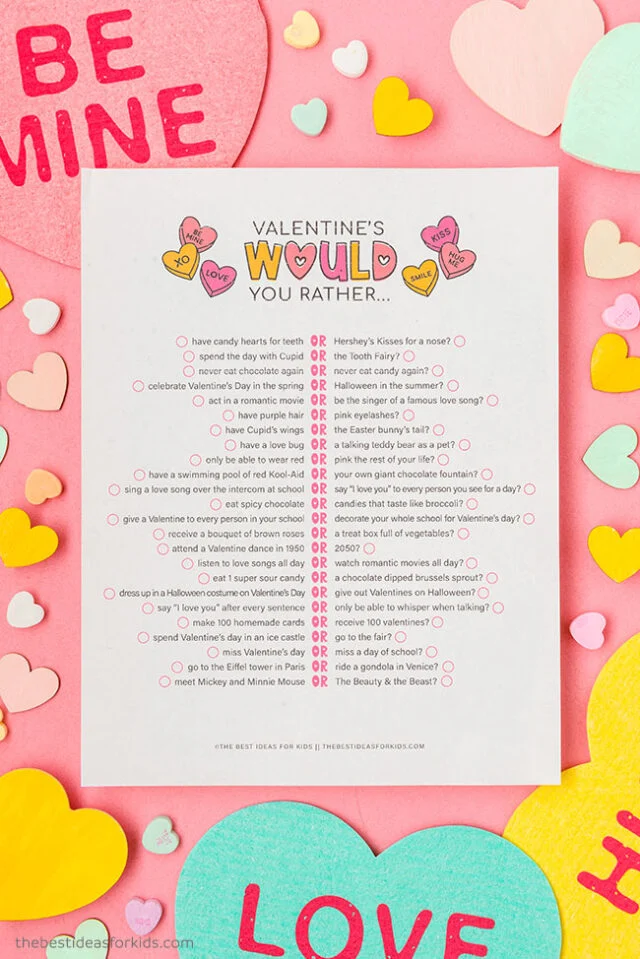 Free Printable Valentines Day Activities and Worksheets