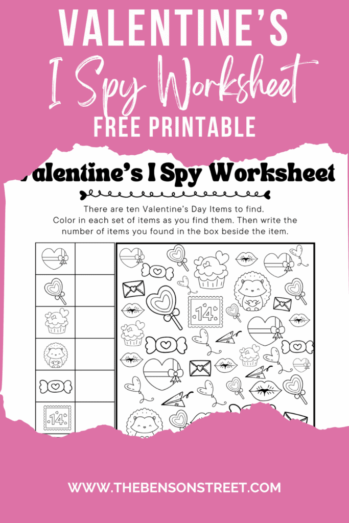 FREE Valentine's I Spy Printable Activity for Kids