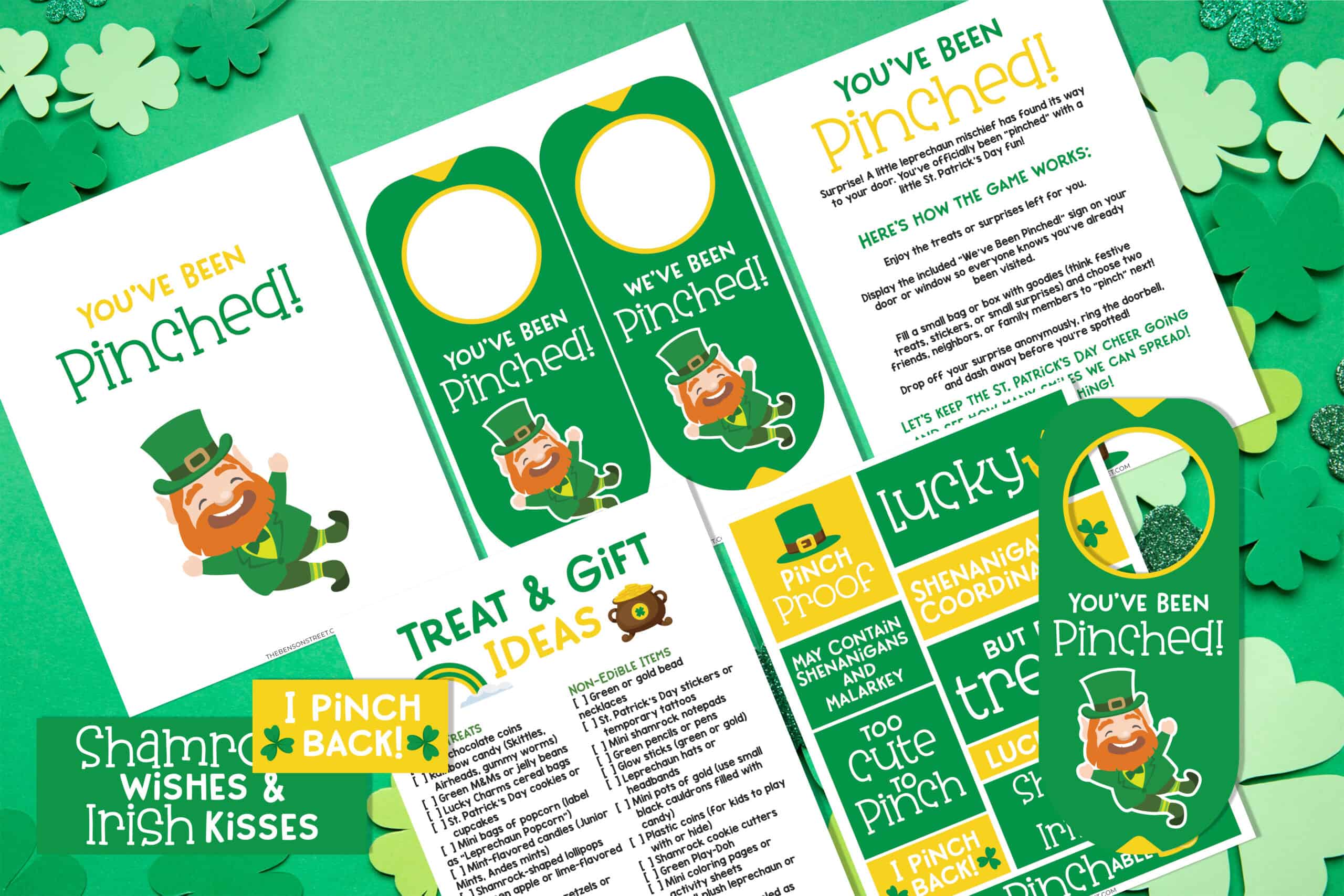 You've Been Pinched Free Printable with Ideas and Tags