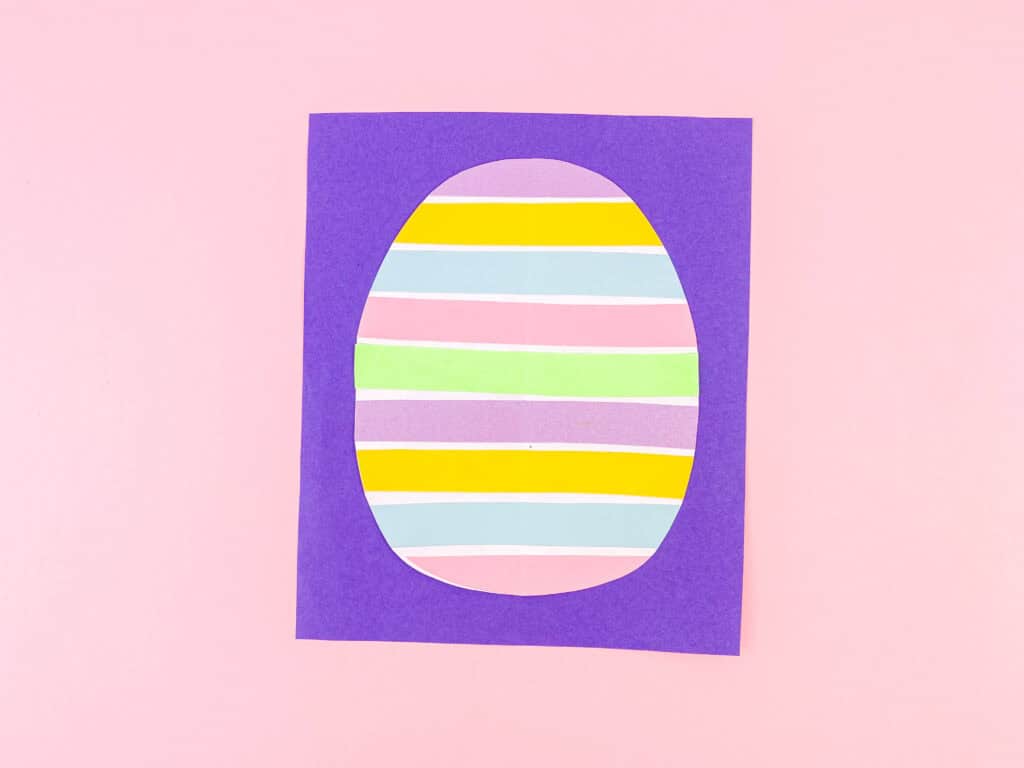 Construction Paper Easter Egg Craft: Scissor Skills Activity