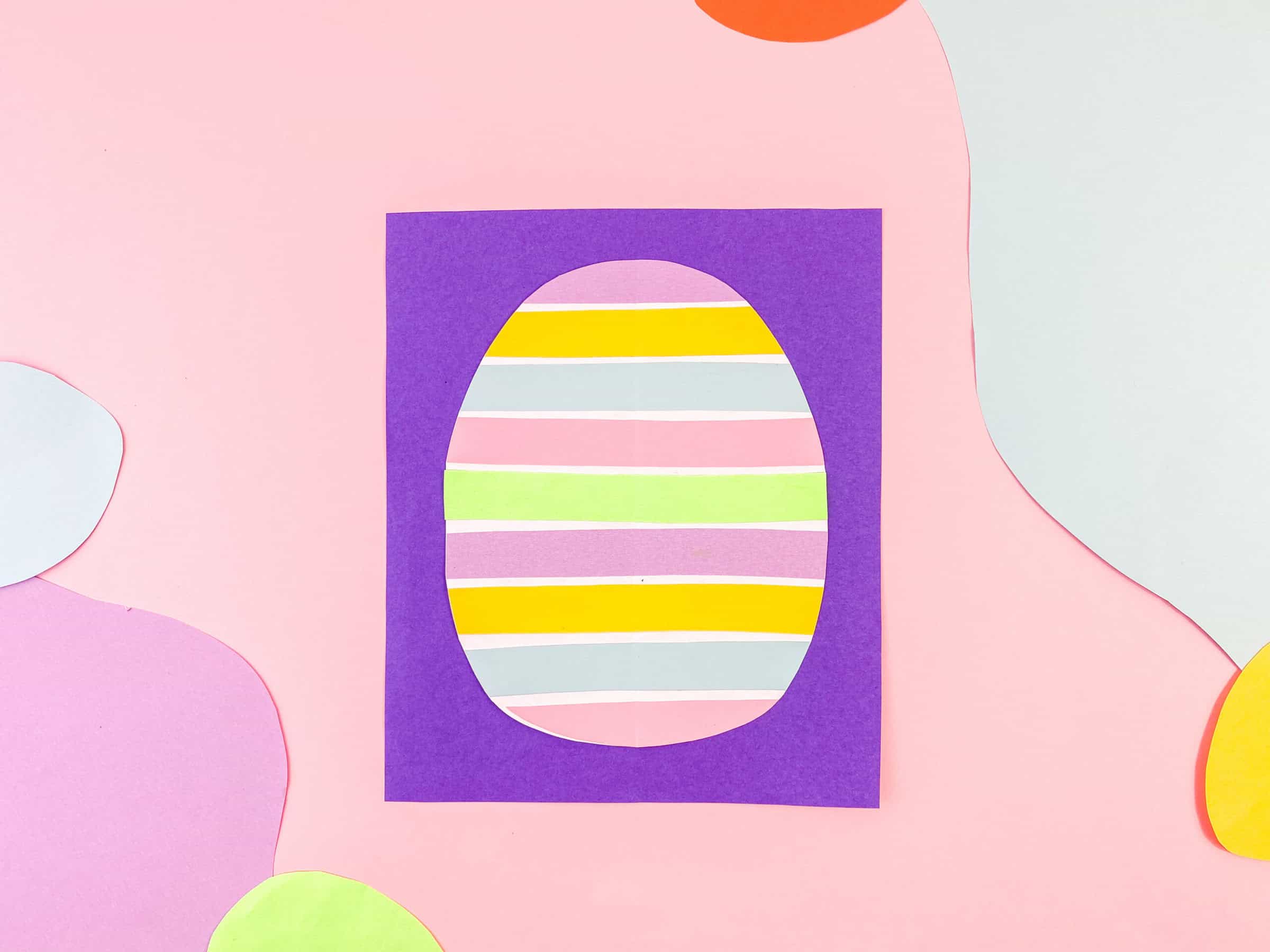 Construction Paper Easter Egg Craft: Scissor Skills Activity