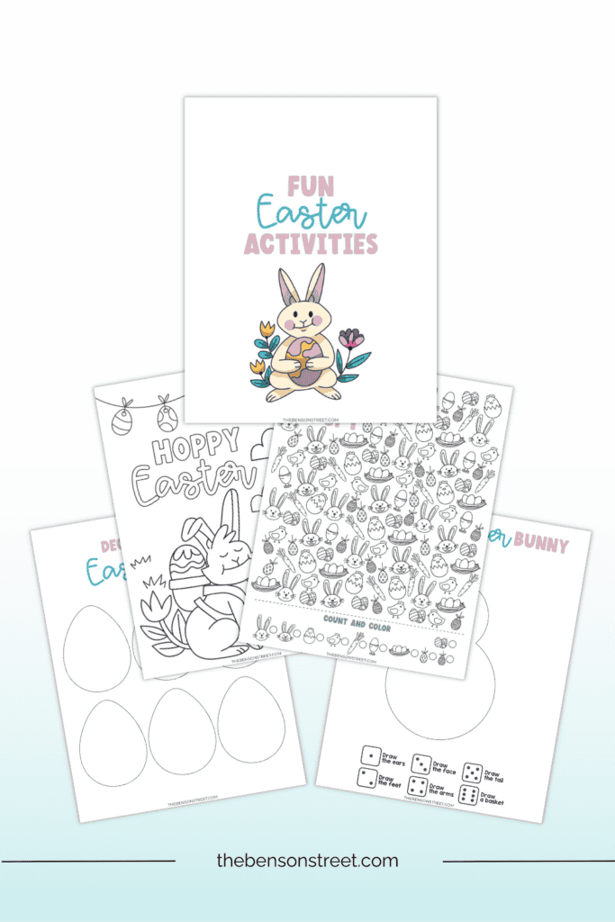 FREE Easter Activity Pages Printable for Kids Printable Pack
