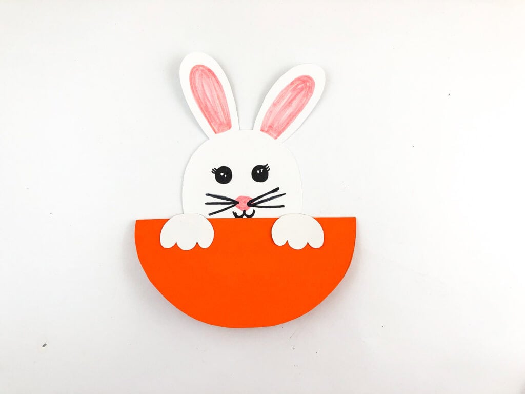 Paper Rocking Easter Bunny Craft: Easter Activity for Kids